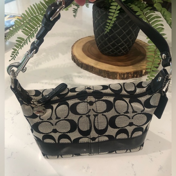 Coach | Bags | Coach Signature Monogram Shoulder Purse | Poshmark